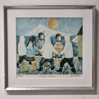 Grønlands Kunsttryk nr. 1 af Karl Peter Andersen - Villa og Vejbod