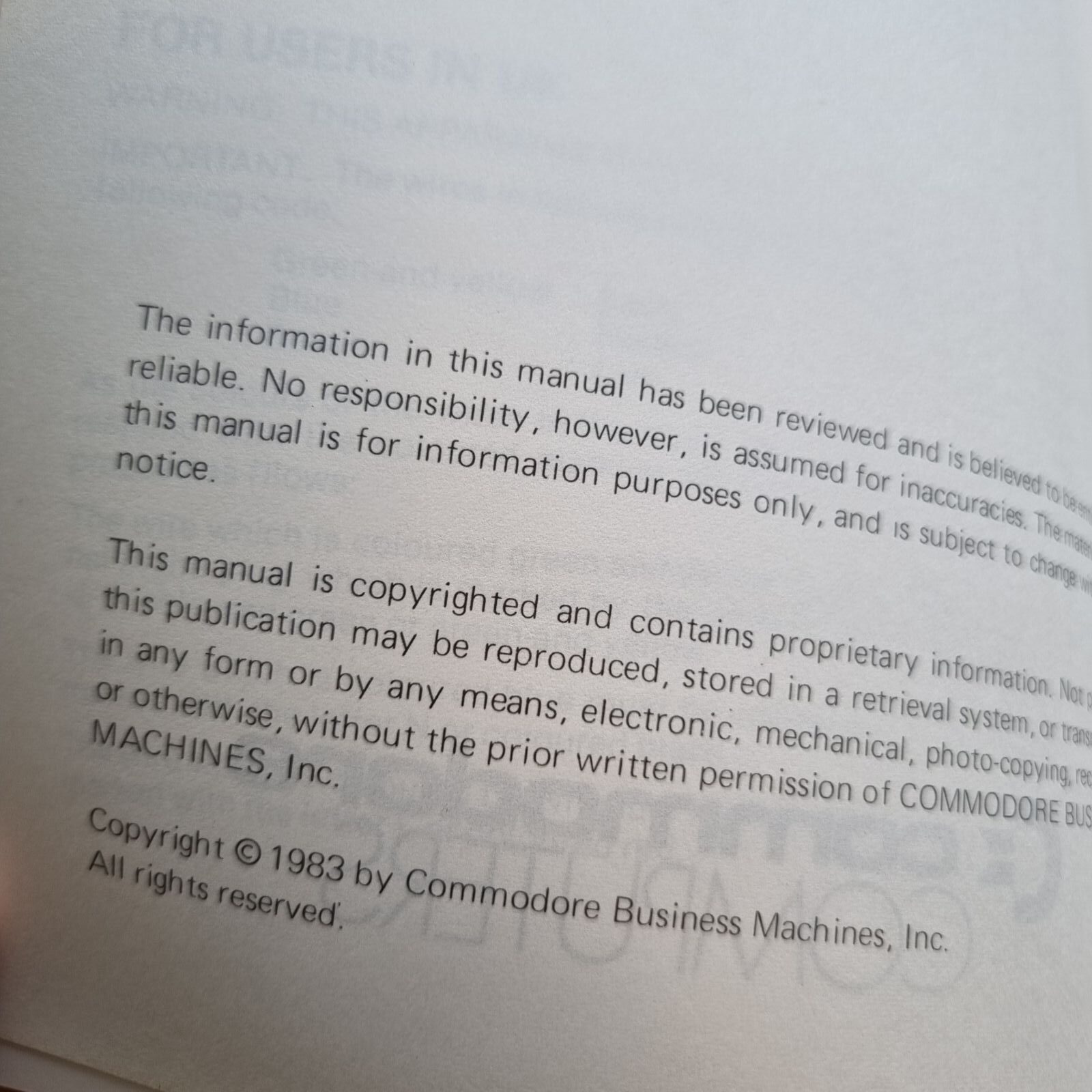Manual til Commodore MPS-801 Dot Matrix Printer - Villa og Vejbod