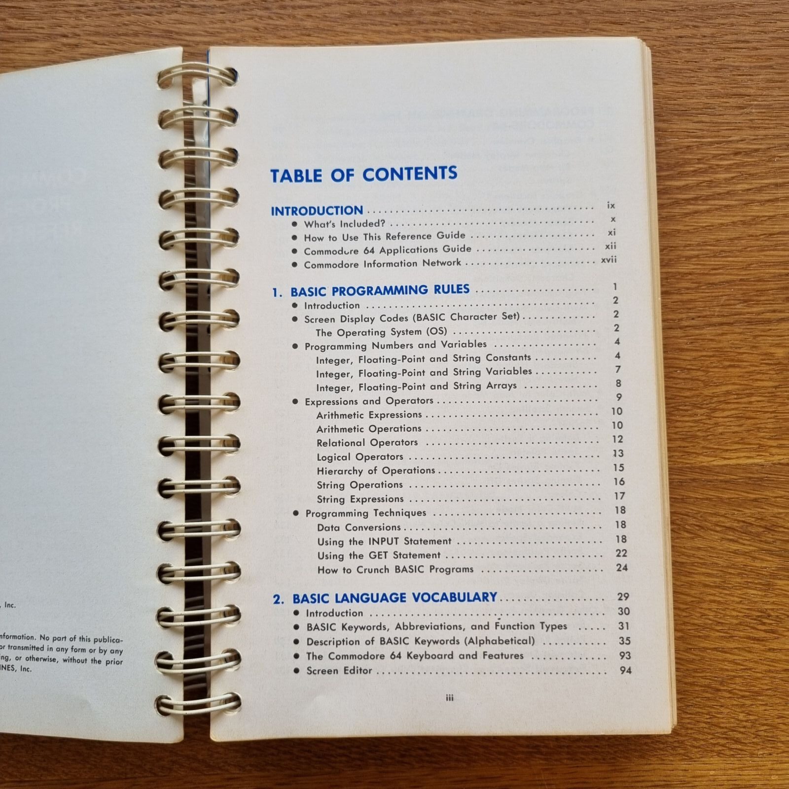 Commodore 64 – Programmer’s Reference Guide – 1983 - Villa og Vejbod